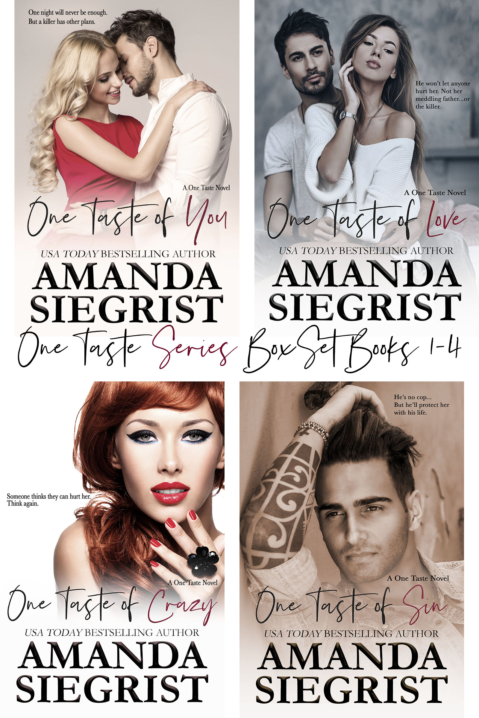 The One Taste Series Box Set (One Taste #1-4) by Amanda Siegrist ...
