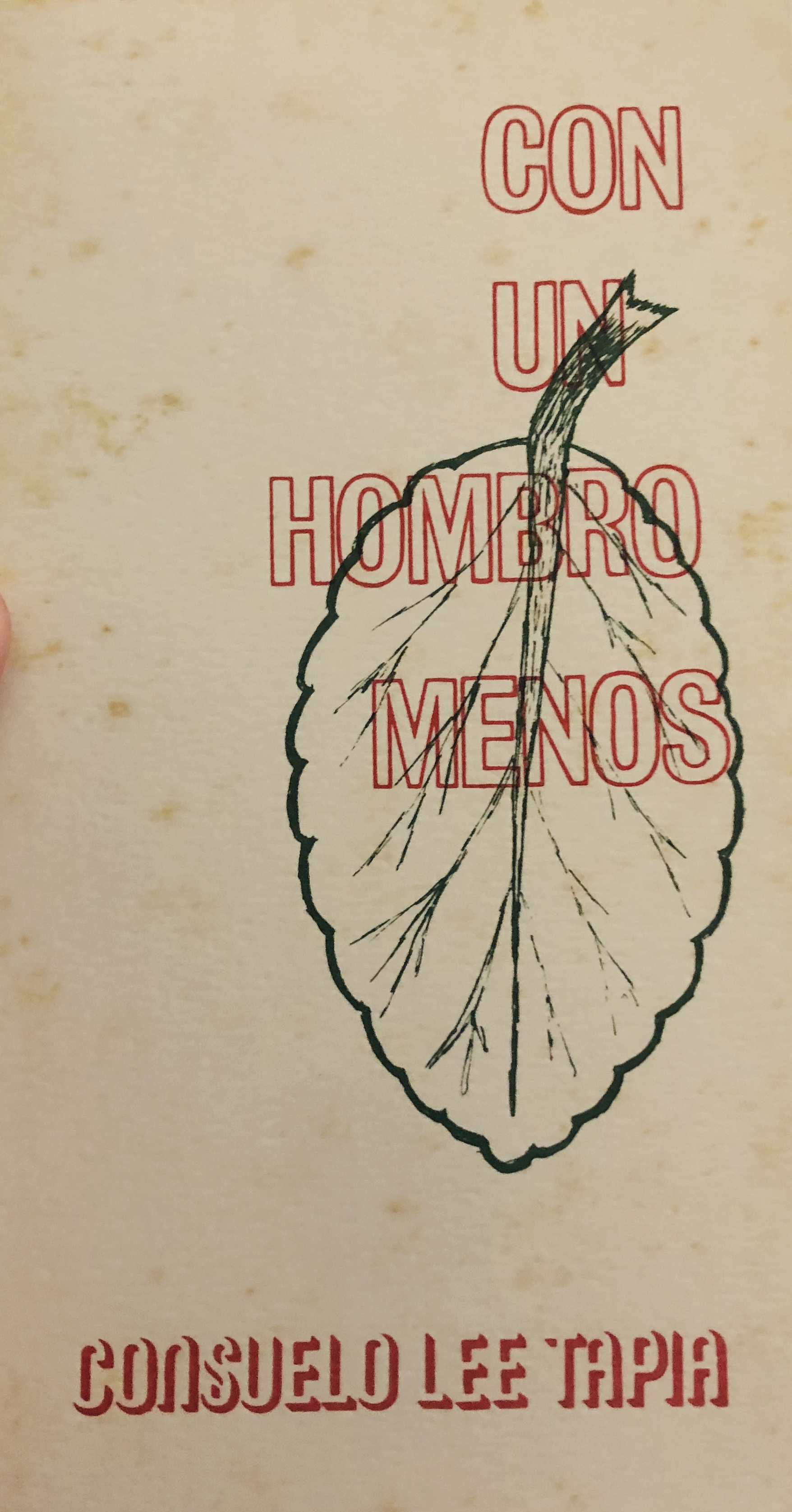 Con un hombro menos by Consuelo Lee Tapia | Goodreads