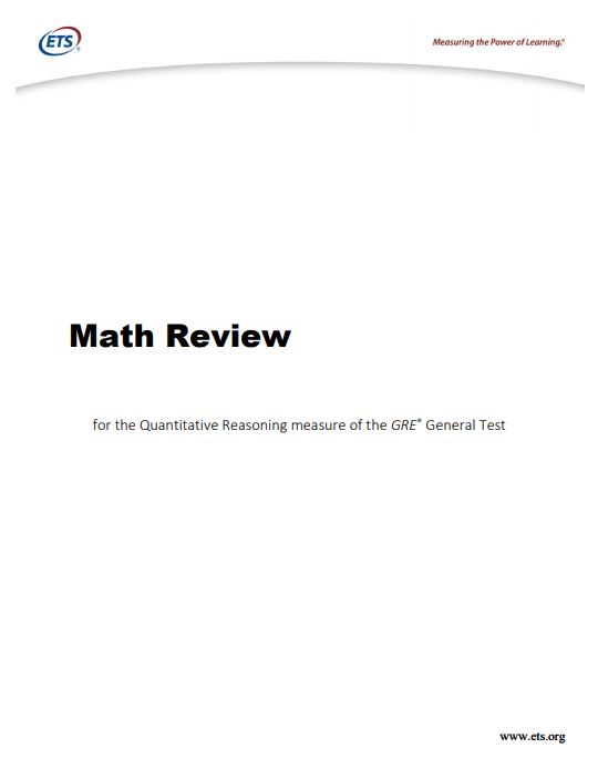 GRE Math Review by ETS | Goodreads