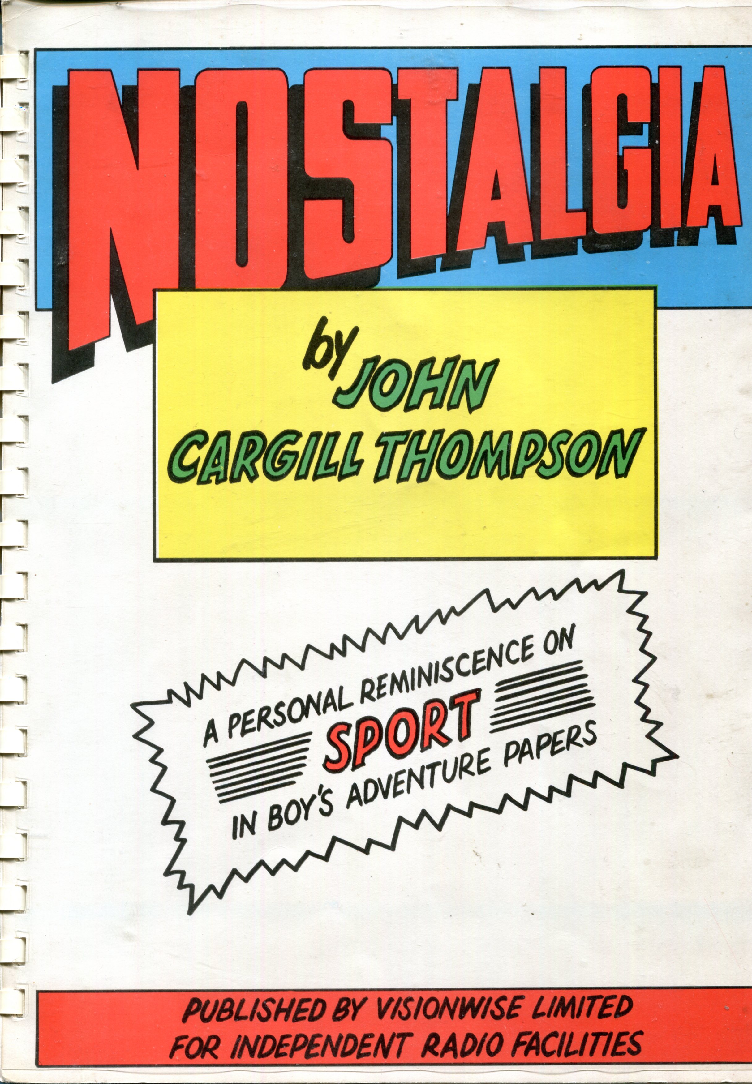 Nostalgia by John Cargill Thompson | Goodreads
