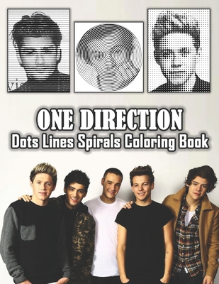 One Direction Dots Lines Spirals Coloring Book: Great gift for girls ...
