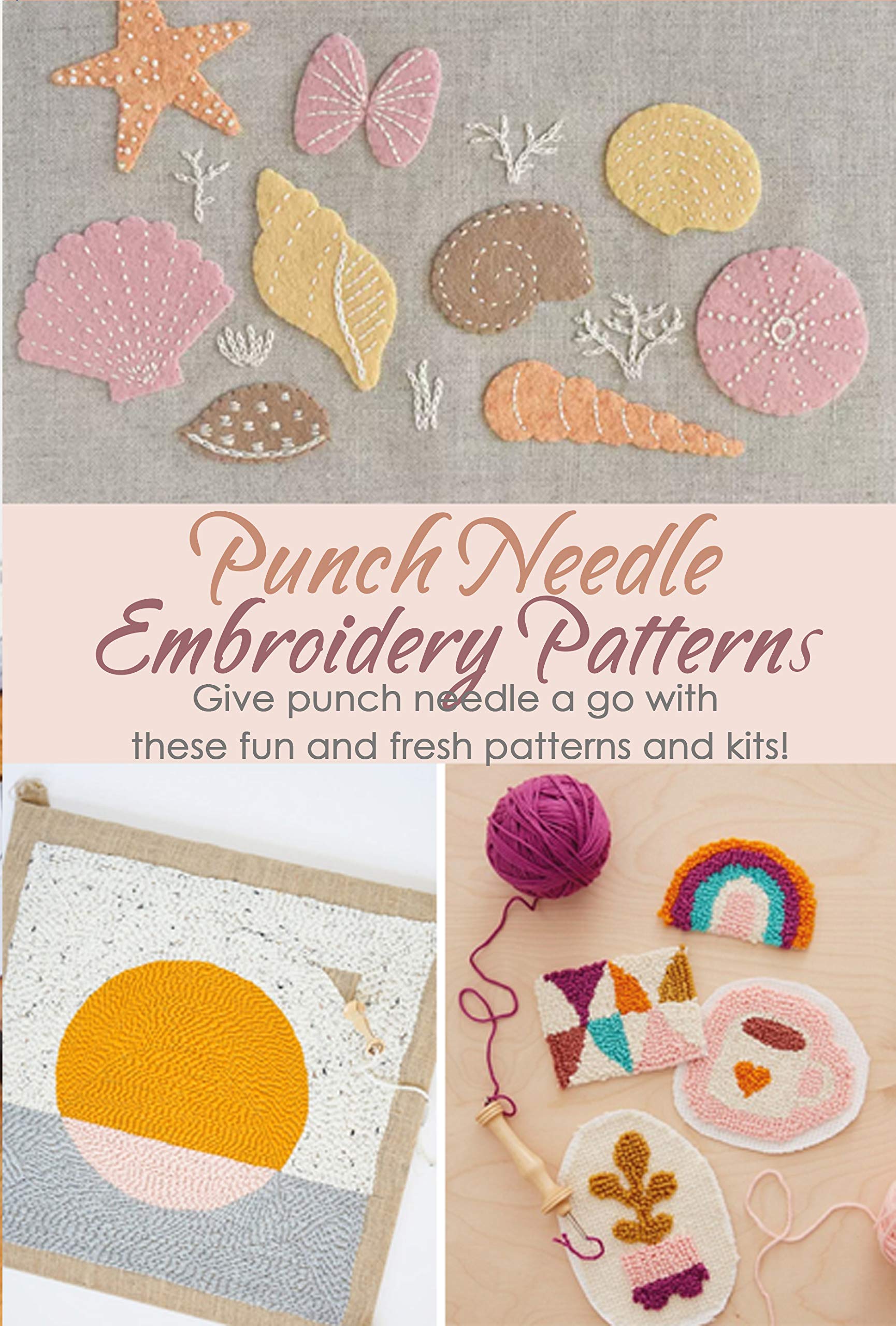 Punch Needle Embroidery Patterns: Give punch needle a go with these fun ...