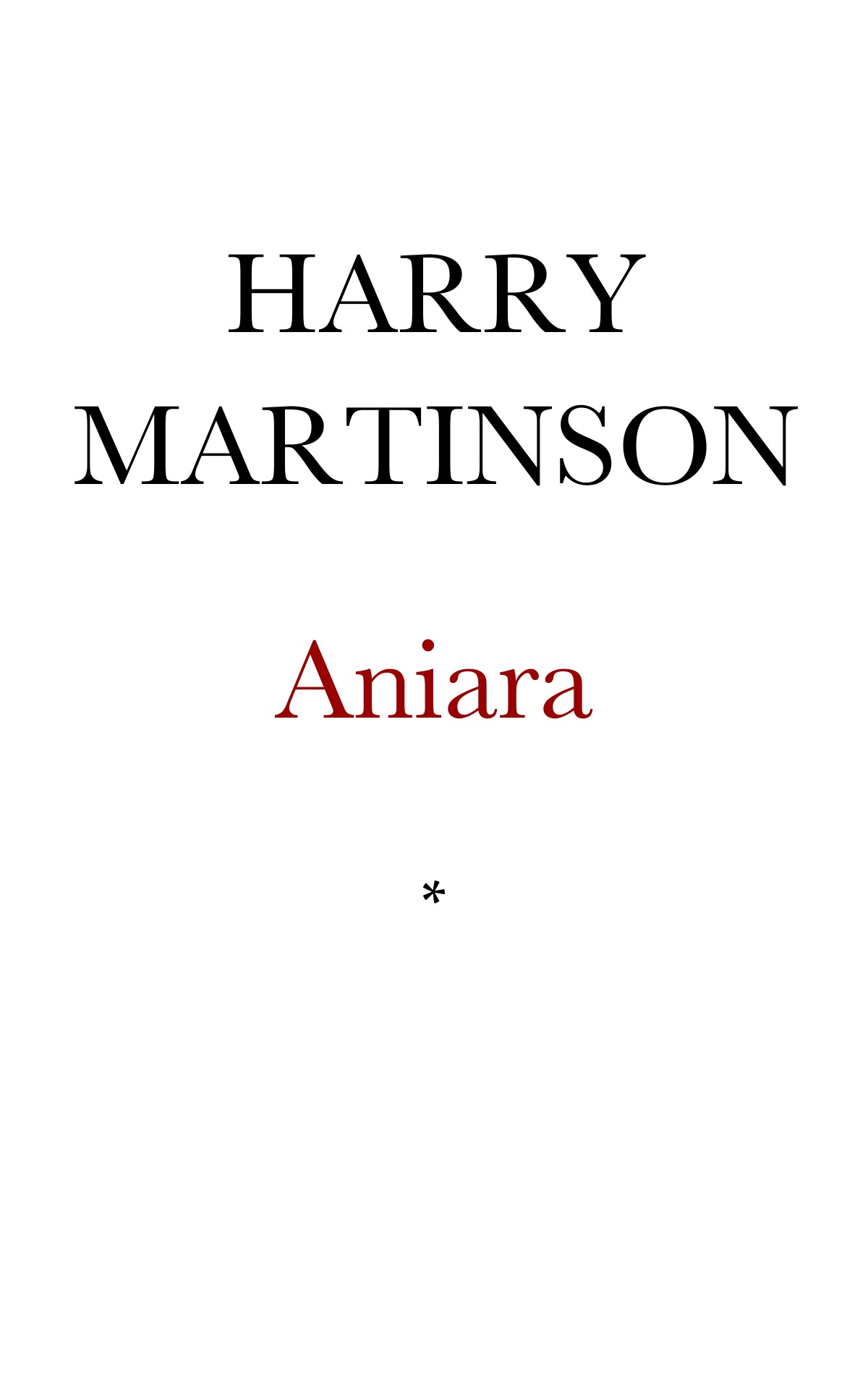 Aniara: En revy om människan i tid och rum by Harry Martinson | Goodreads