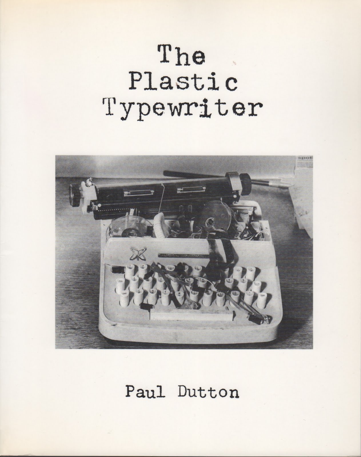 The Plastic Typewriter by Paul Dutton | Goodreads