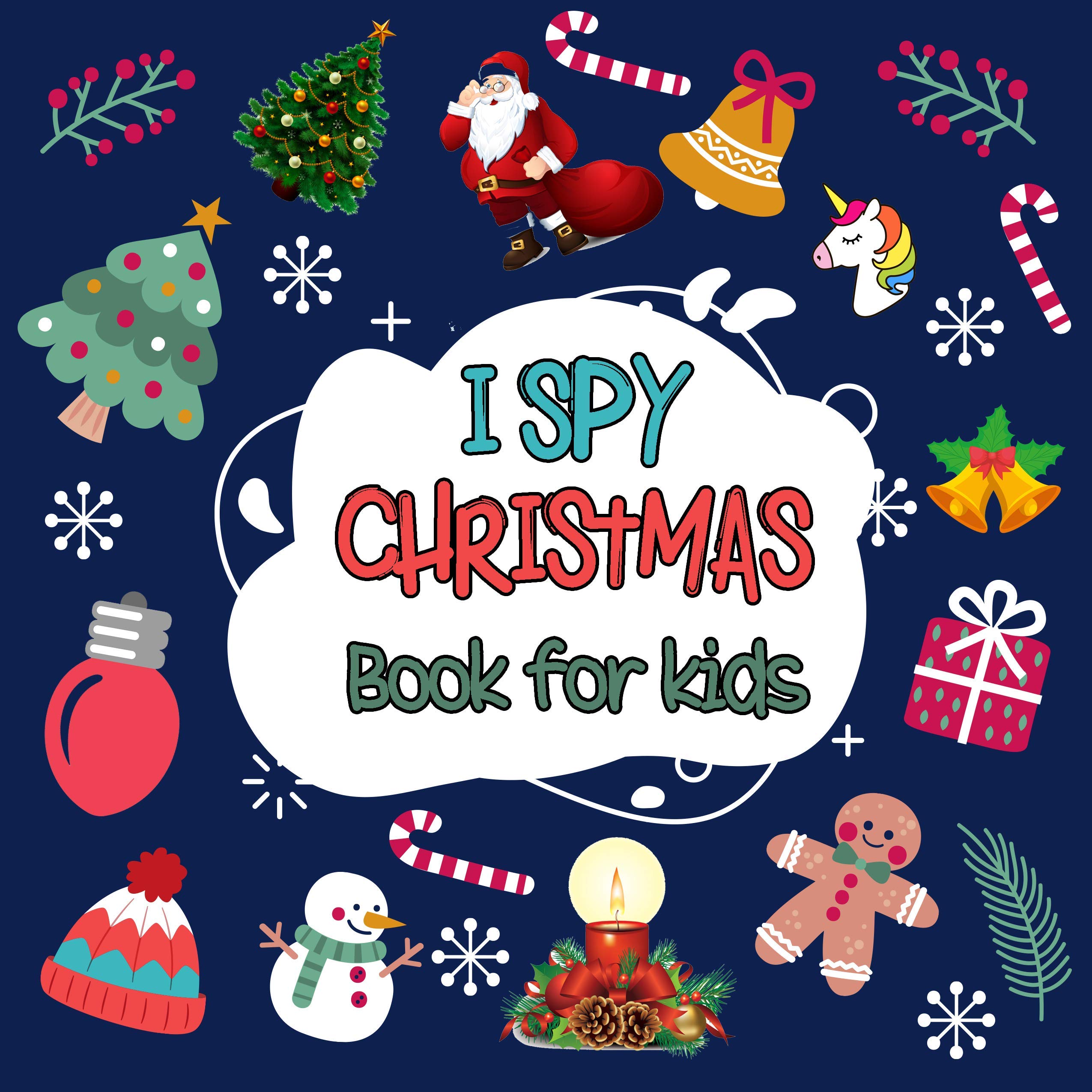 I Spy Christmas Book For Kids: A Fun Learning Christmas Themed Activity ...