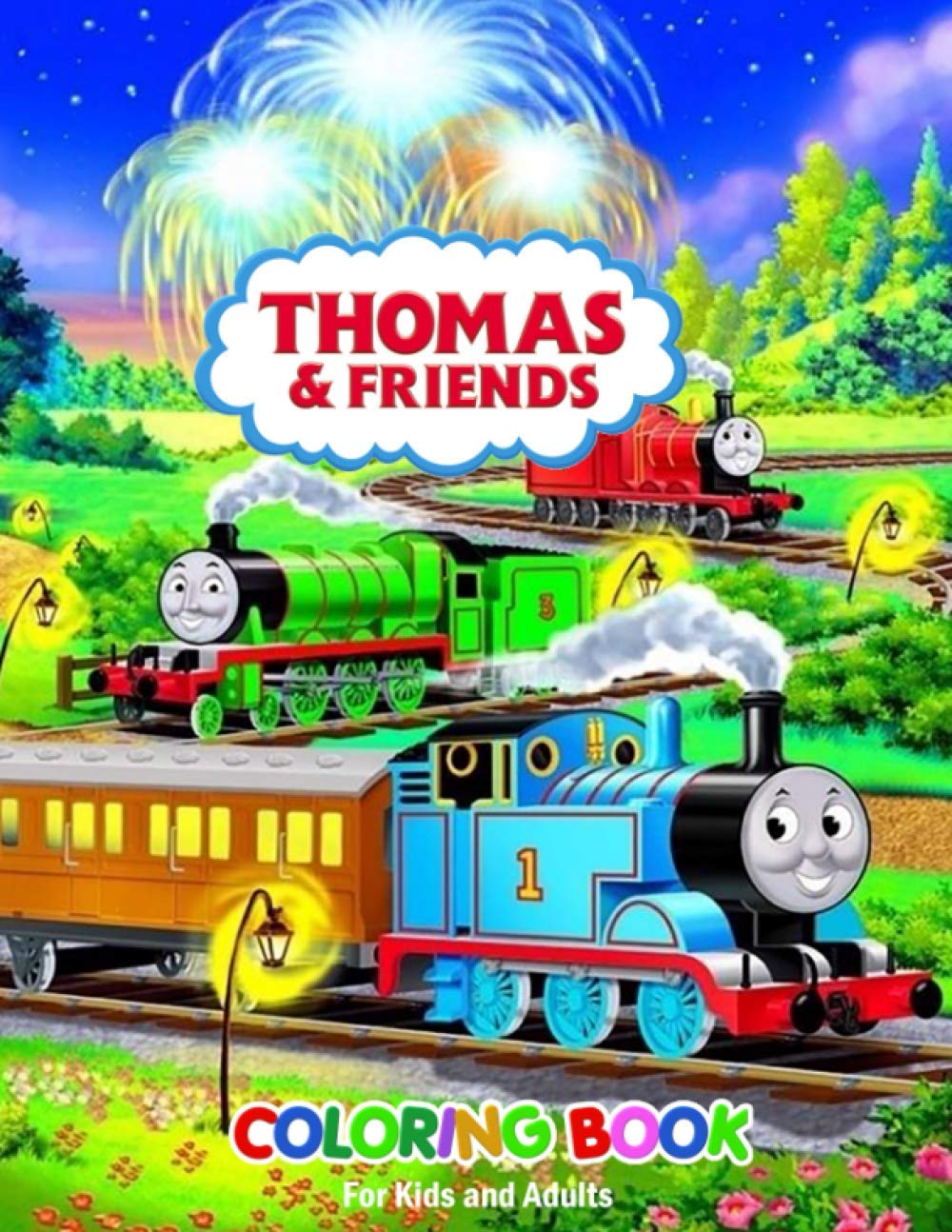 Thomas & Friends Coloring Book: Coloring Book For Kids and Adults by ...