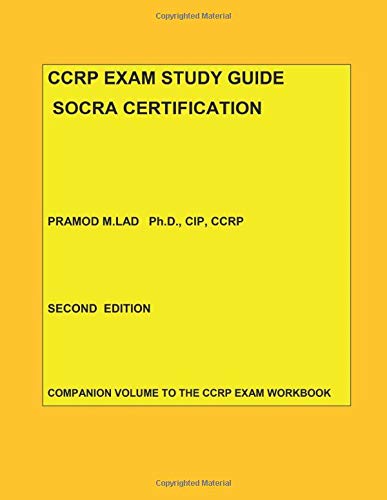 CCRP EXAM STUDY GUIDE : SOCRA CERTIFICATION by Pramod M Lad | Goodreads