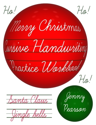 Merry Christmas Cursive Handwriting Practice Workbook by Jenny Pearson ...