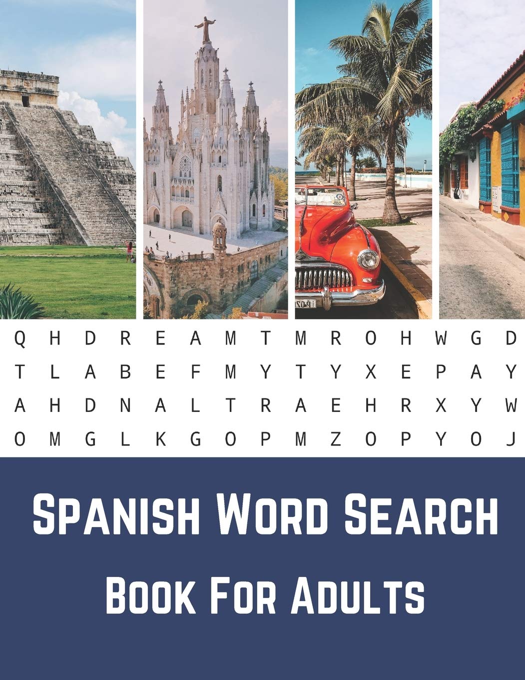 Spanish Word Search Book For Adults: Large Print Puzzle Book With ...