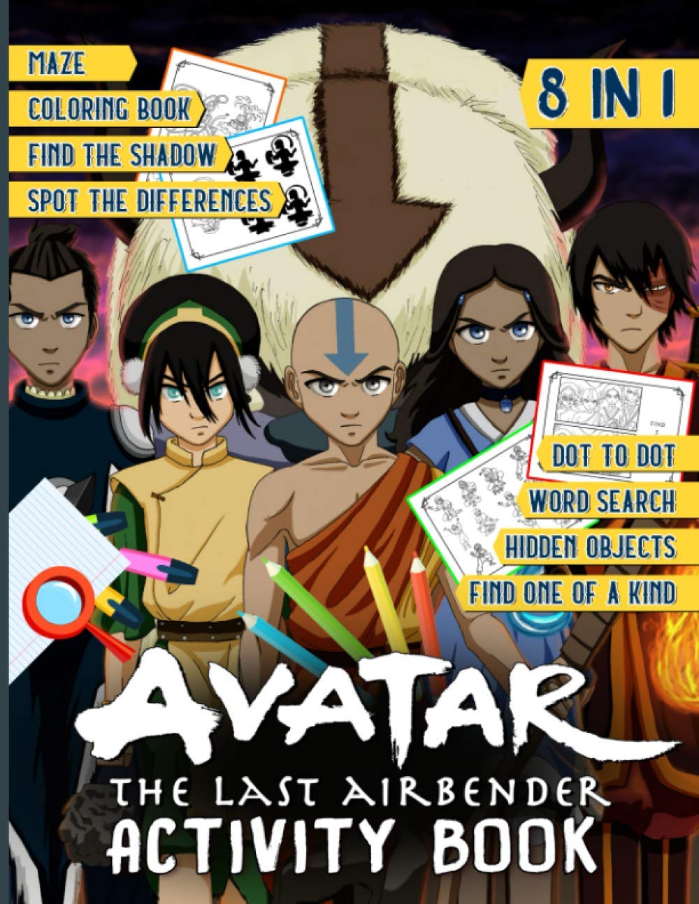 Avatar The Last Airbender Activity Book: Featuring Enchanting Hidden ...