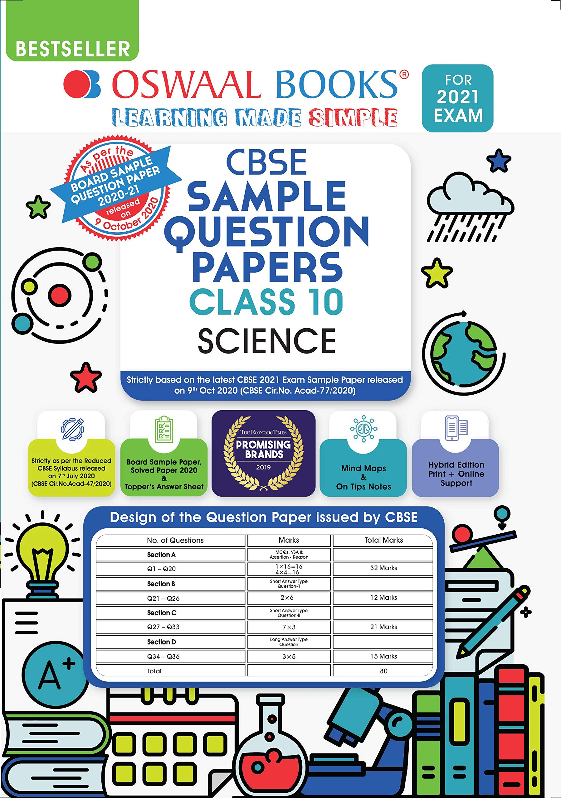 Oswaal CBSE Sample Question Paper Class 10 Science Book by Oswaal ...