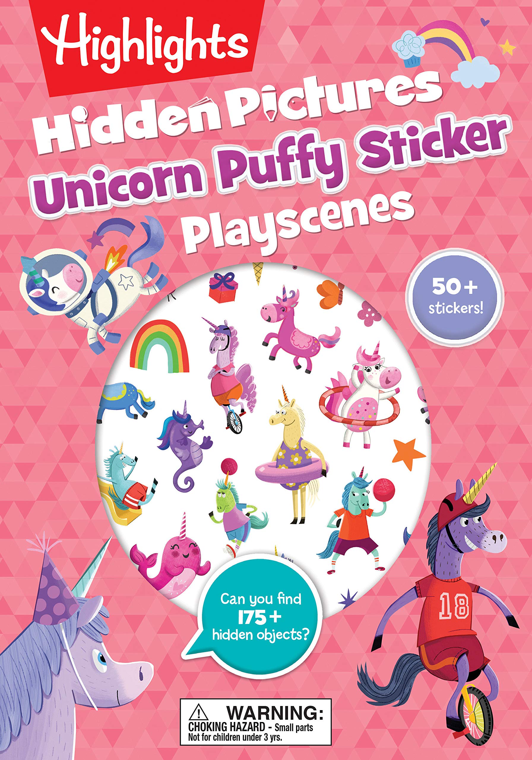Unicorn Hidden Pictures Puffy Sticker Playscenes: Unicorn Hidden ...