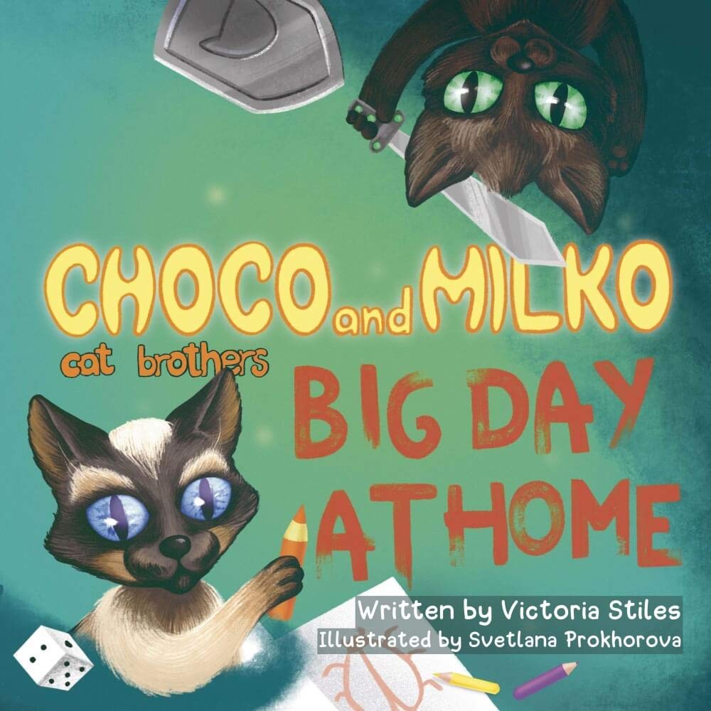 Choco and Milko Big Day At Home: A fun illustrated story of two cat ...