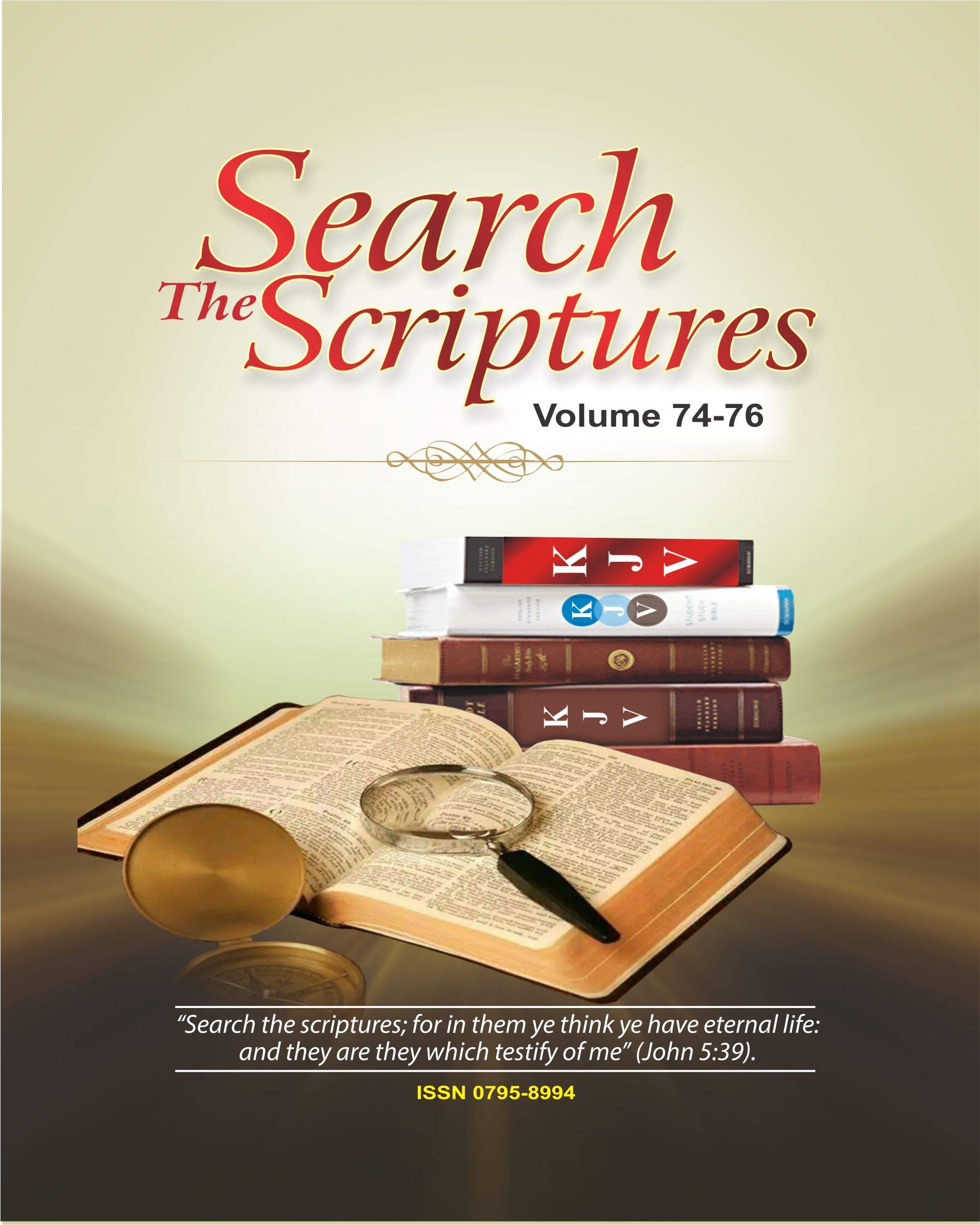 Search The Scriptures Volume 74-76 by Pastor (Dr.) William F. Kumuyi ...