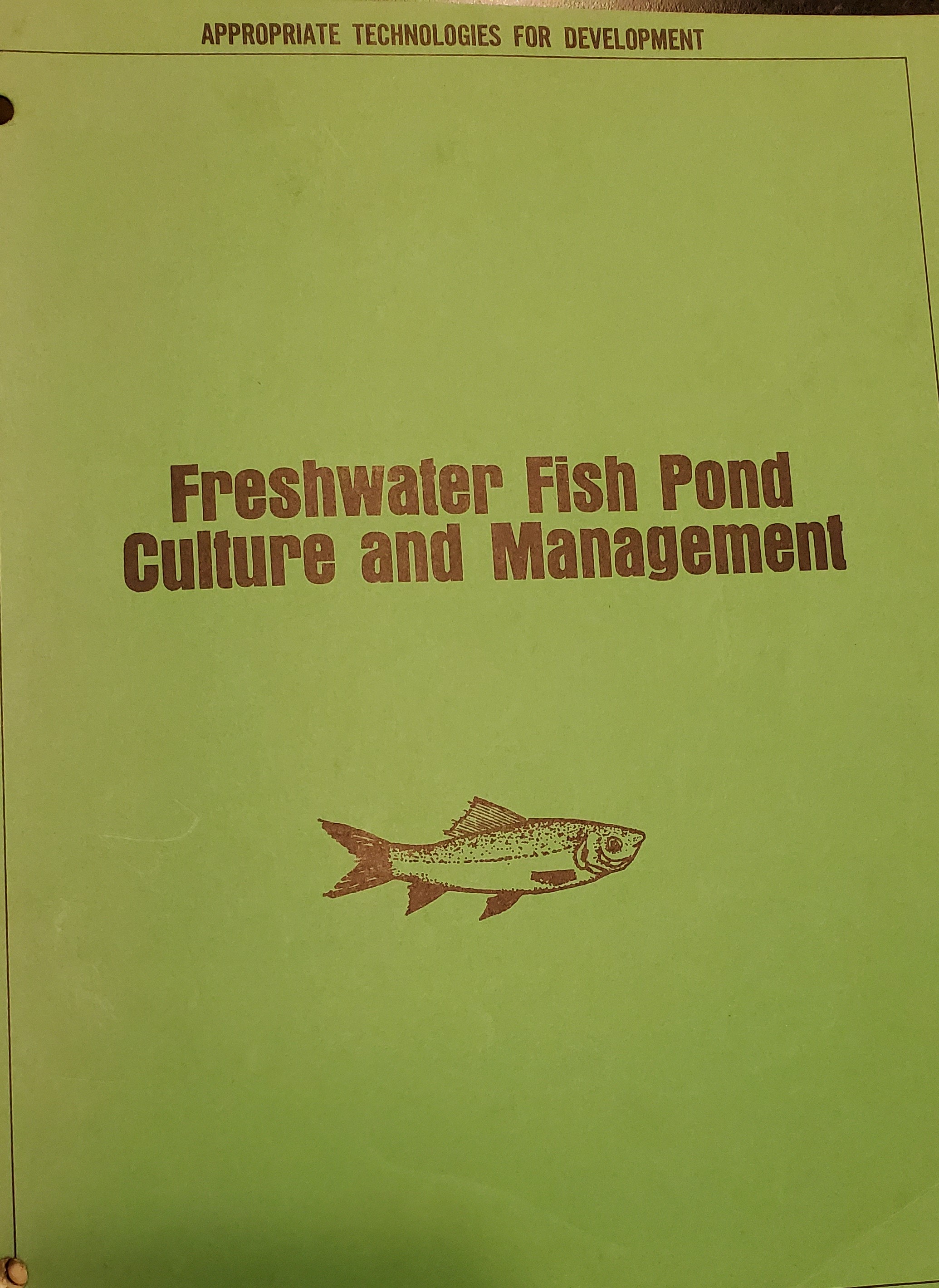 Freshwater Fish Pond Culture and Management by Marilyn Chakroff | Goodreads