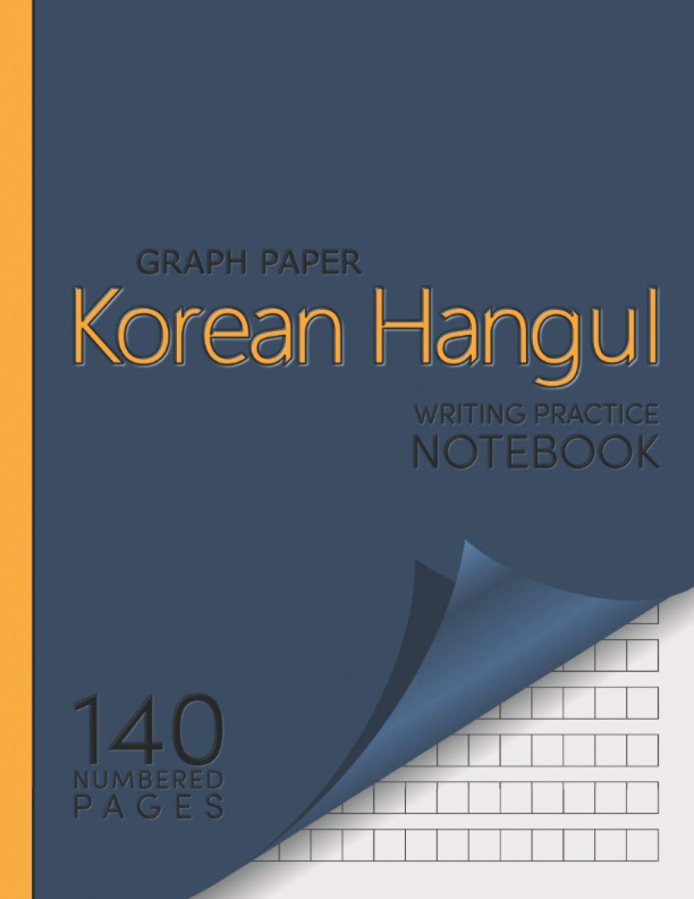 Hangul Graph Paper, Writing Practice Notebook (140 Numbered Pages ...