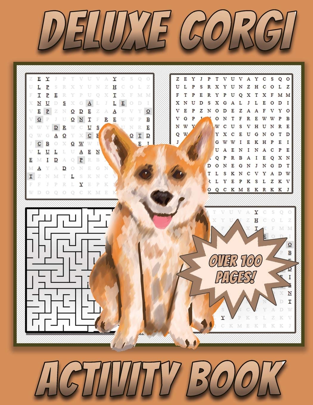 Deluxe Corgi Activity Book: Dog themed Activity book for kids Ages 5 ...