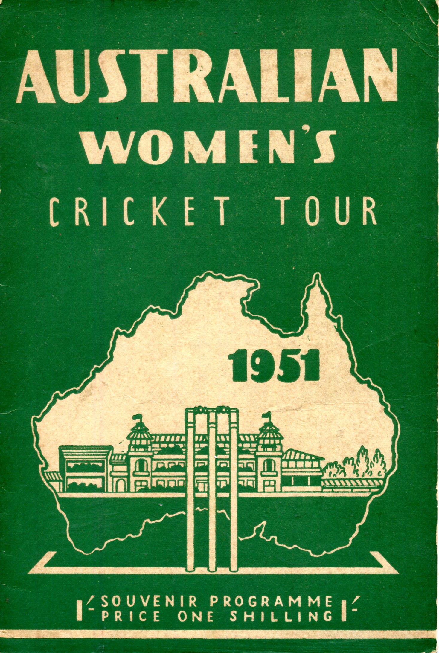 Australian Women's Cricket Tour 1951: Souvenir Programme by F.J. Heron ...
