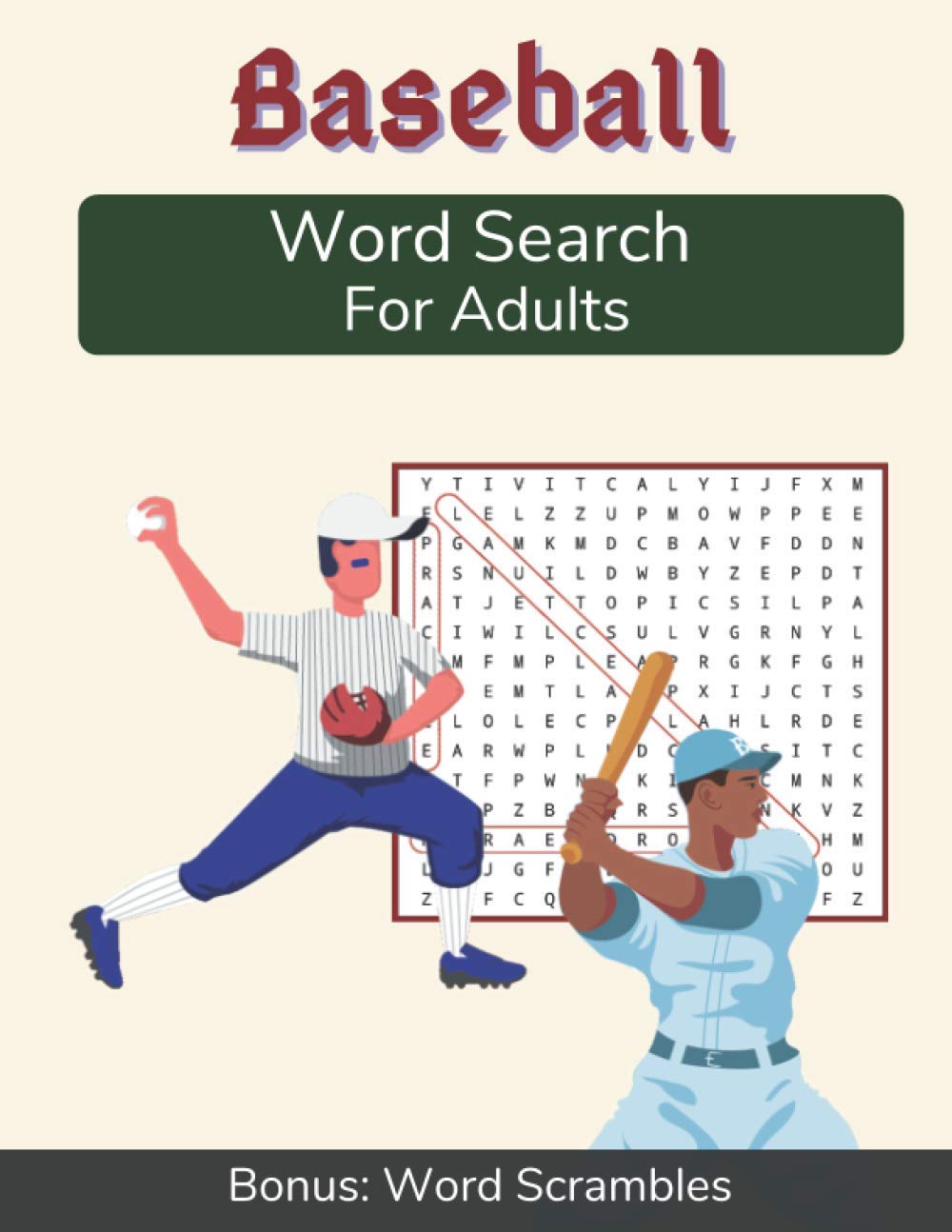Baseball Word Search For Adults: Medium Difficulty Puzzle Book for ...