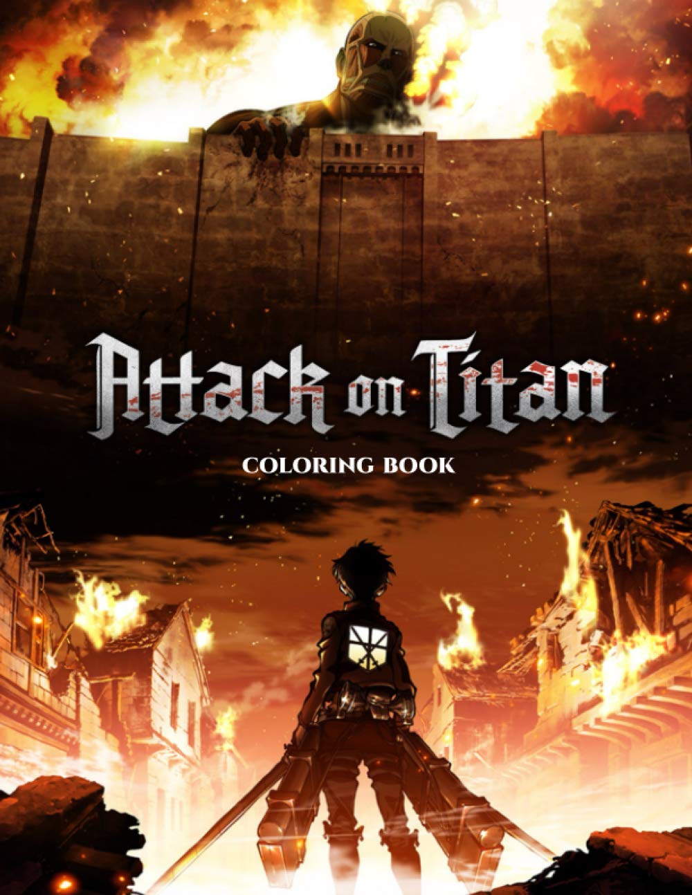 Attack On Titan Coloring Book: Japan Manga Coloring Books for Kids and ...