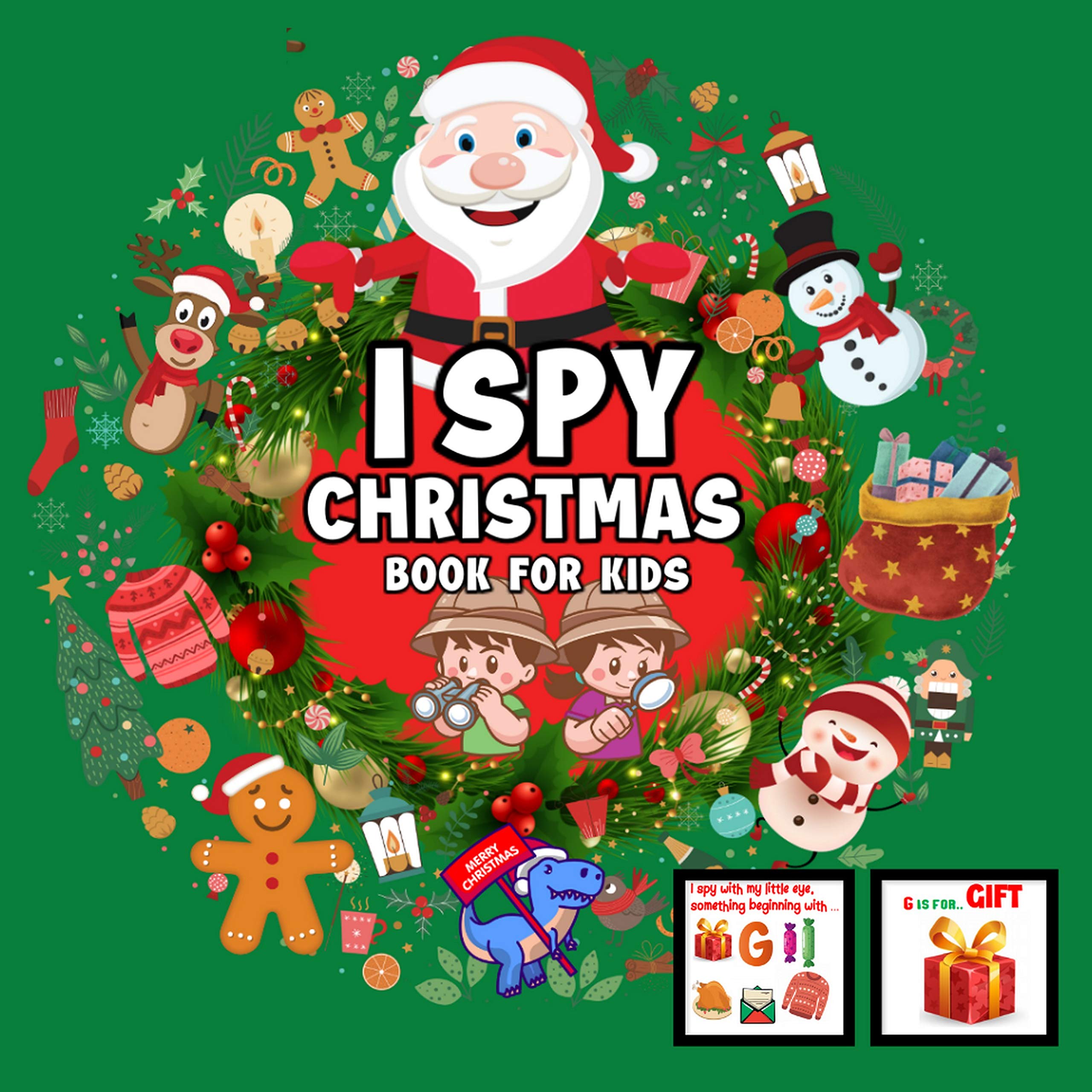 I Spy Christmas Book for Kids: Toddler, Preschooler and Kindergarten ...