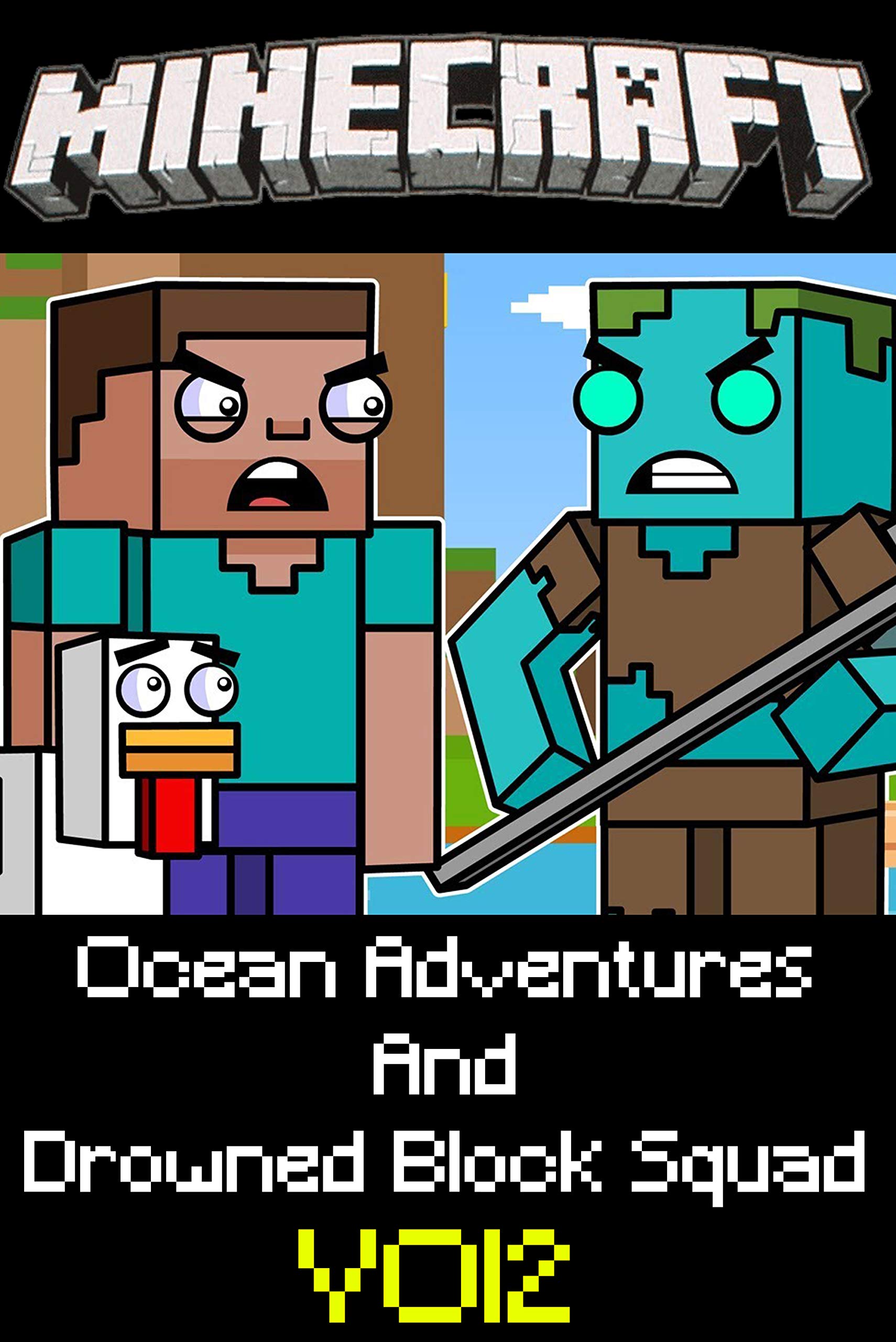 Ocean Adventures & Drowned | Block Squad: Minecraft funny story comics ...