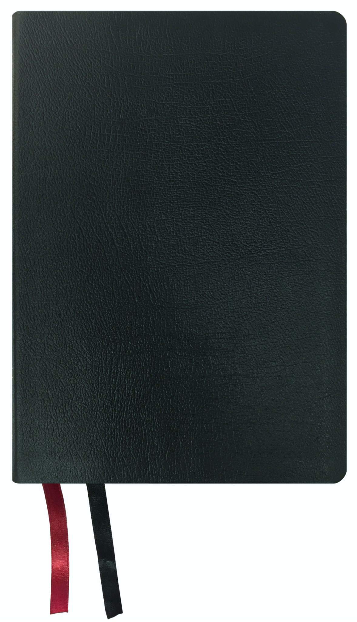 NASB Large Print Ultrathin Reference Bible, Black, Genuine Leather ...