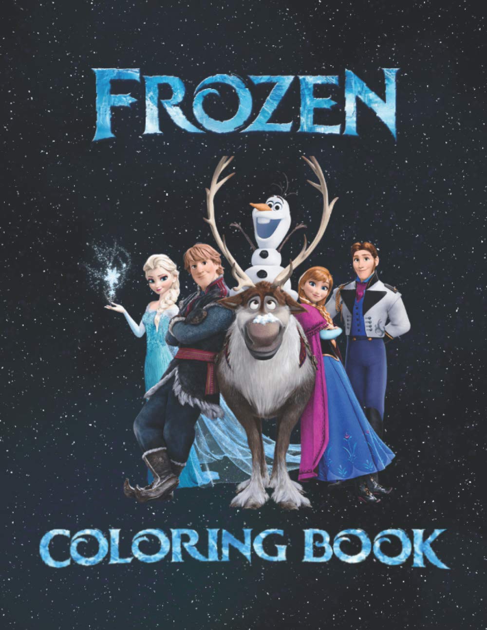 Frozen Coloring Book: 100+coloring pictures for kids and adults with ...