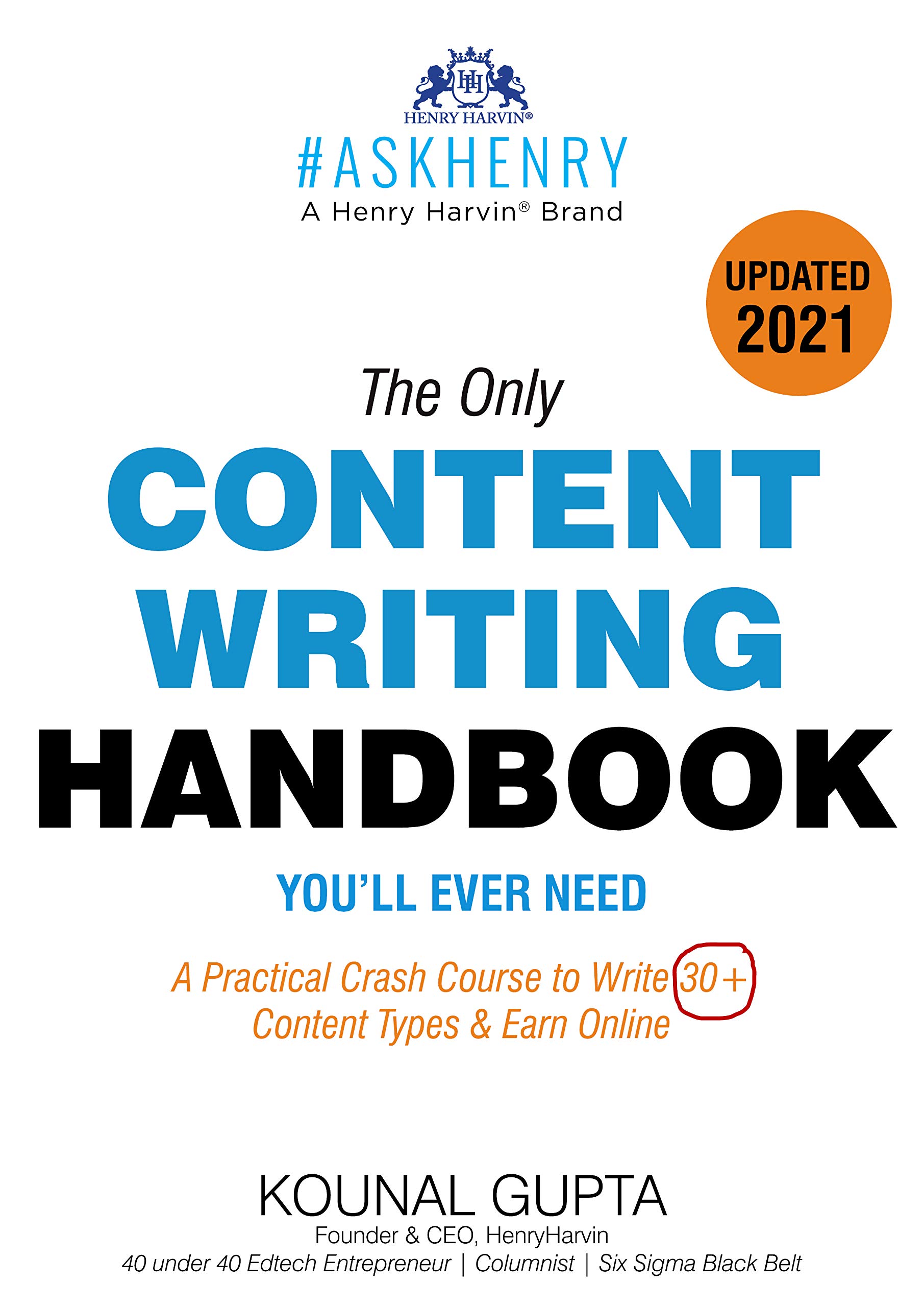 CONTENT WRITING HANDBOOK: A Practical Crash Course to Write 30+ Content ...