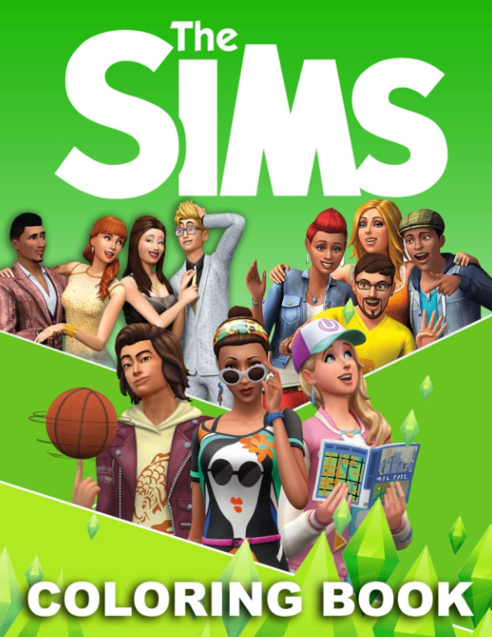 The Sims Coloring Book: Highly Addicted Coloring Books For Adults And ...