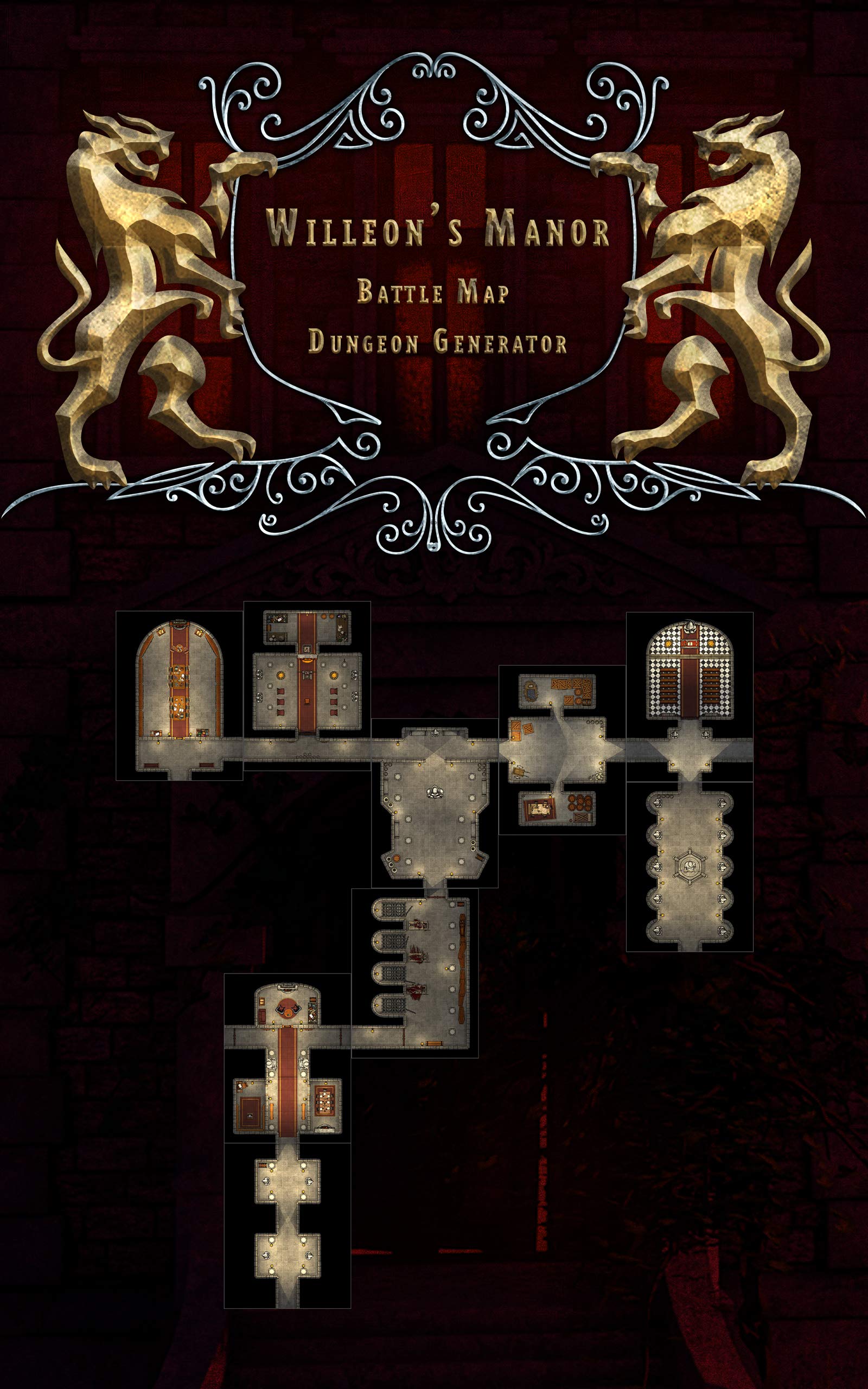 Willeon’s Manor: A Fantasy RPG Battle Map Dungeon Generator by Chris ...