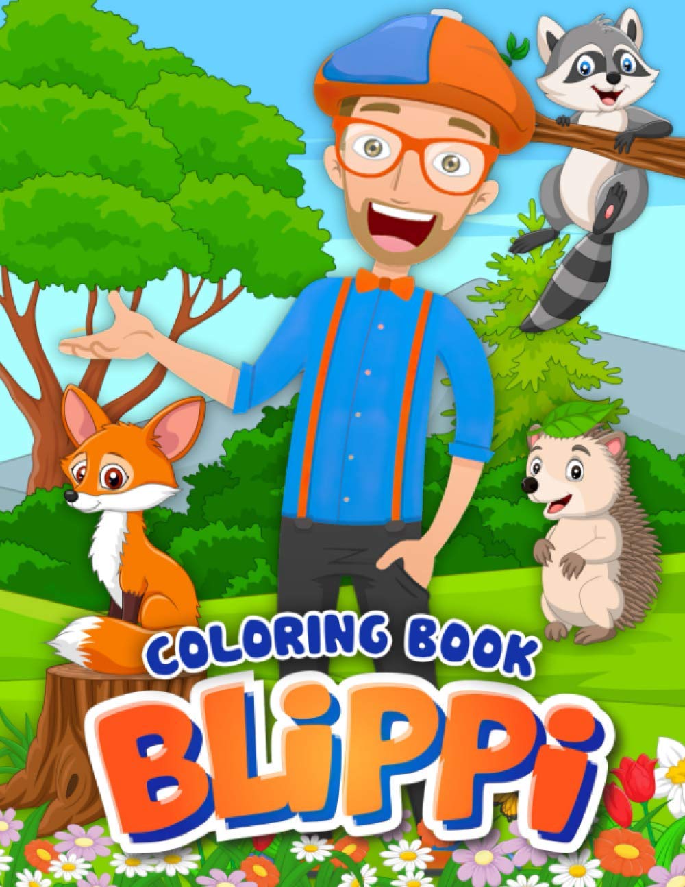 Blippi Coloring Book: A Lovely Coloring Book For Relaxation And Stress ...