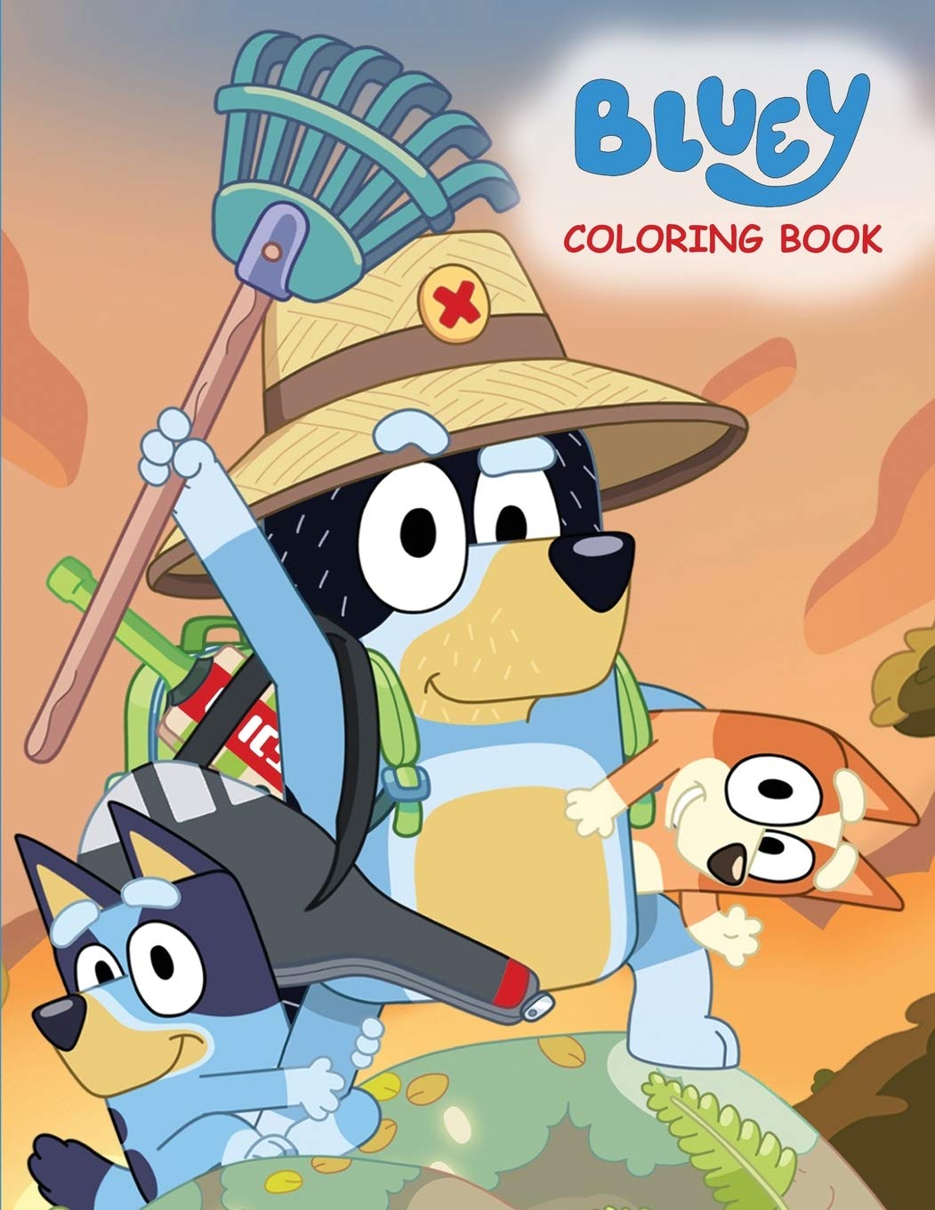 Bluey Coloring Book: Big Simple Coloring Pages For Kids by Dollhouse ...