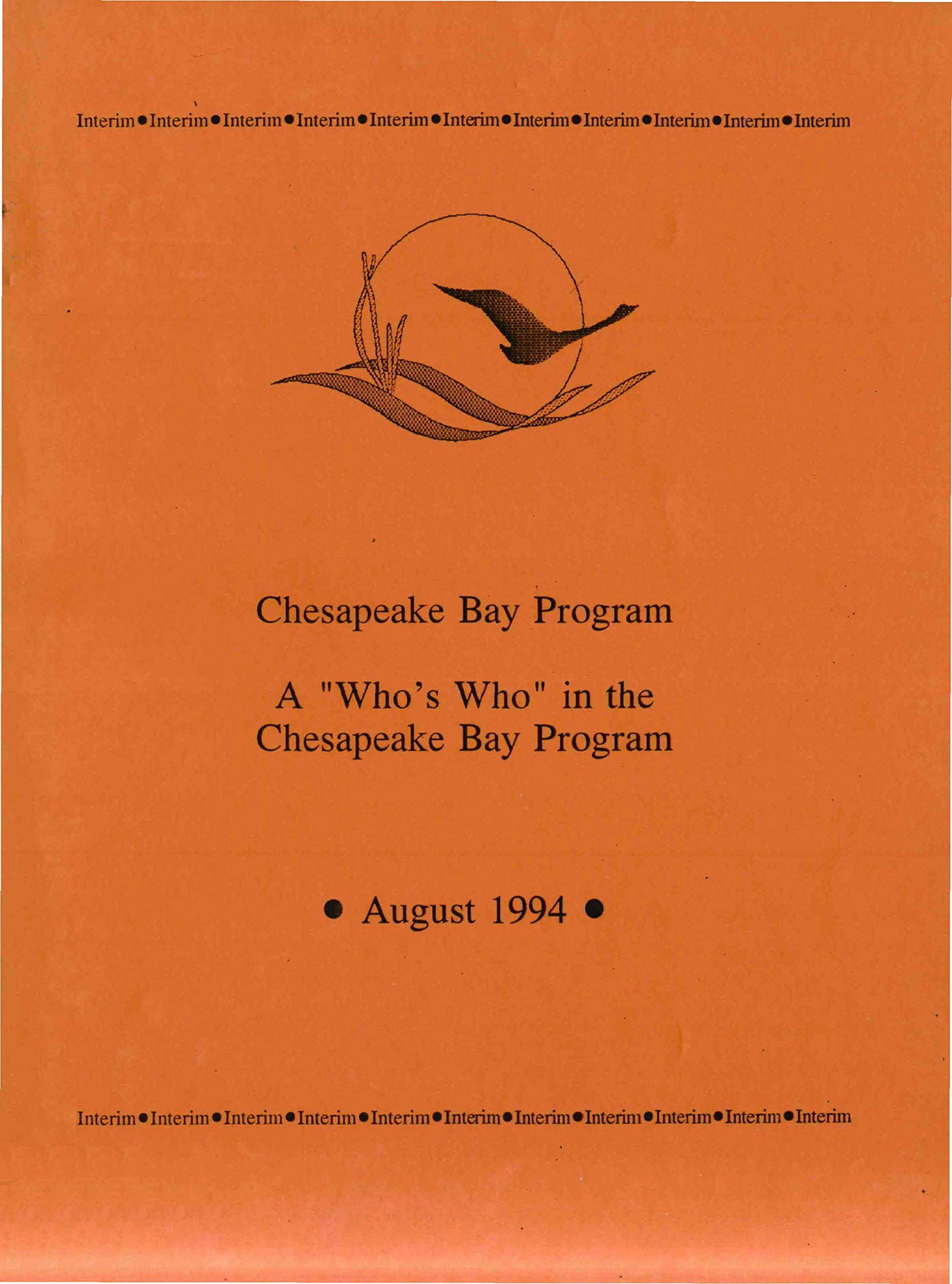 Who's Who in the Chesapeake Bay Program by U.S. Environmental ...