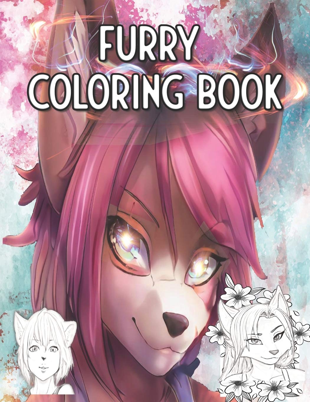 Furry Coloring Book: Magic Fursonas to color for humans, human-likes ...