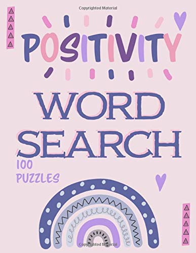 Positivity Word Search - 100 Puzzles: Large Size Wordsearch Fun by ...