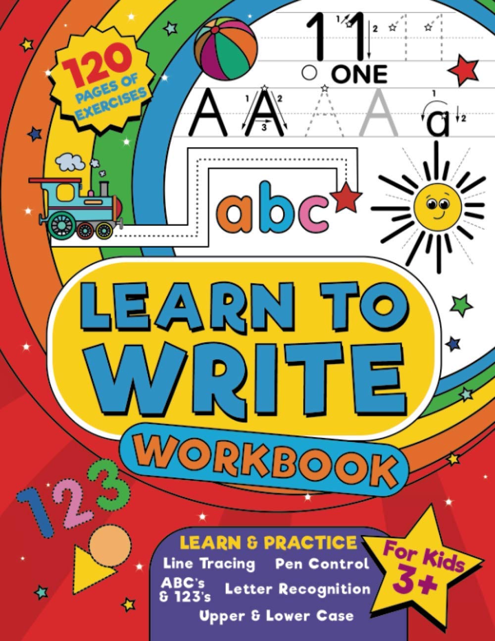Learn to Write Workbook: Home school, pre-k and kindergarten letter ...