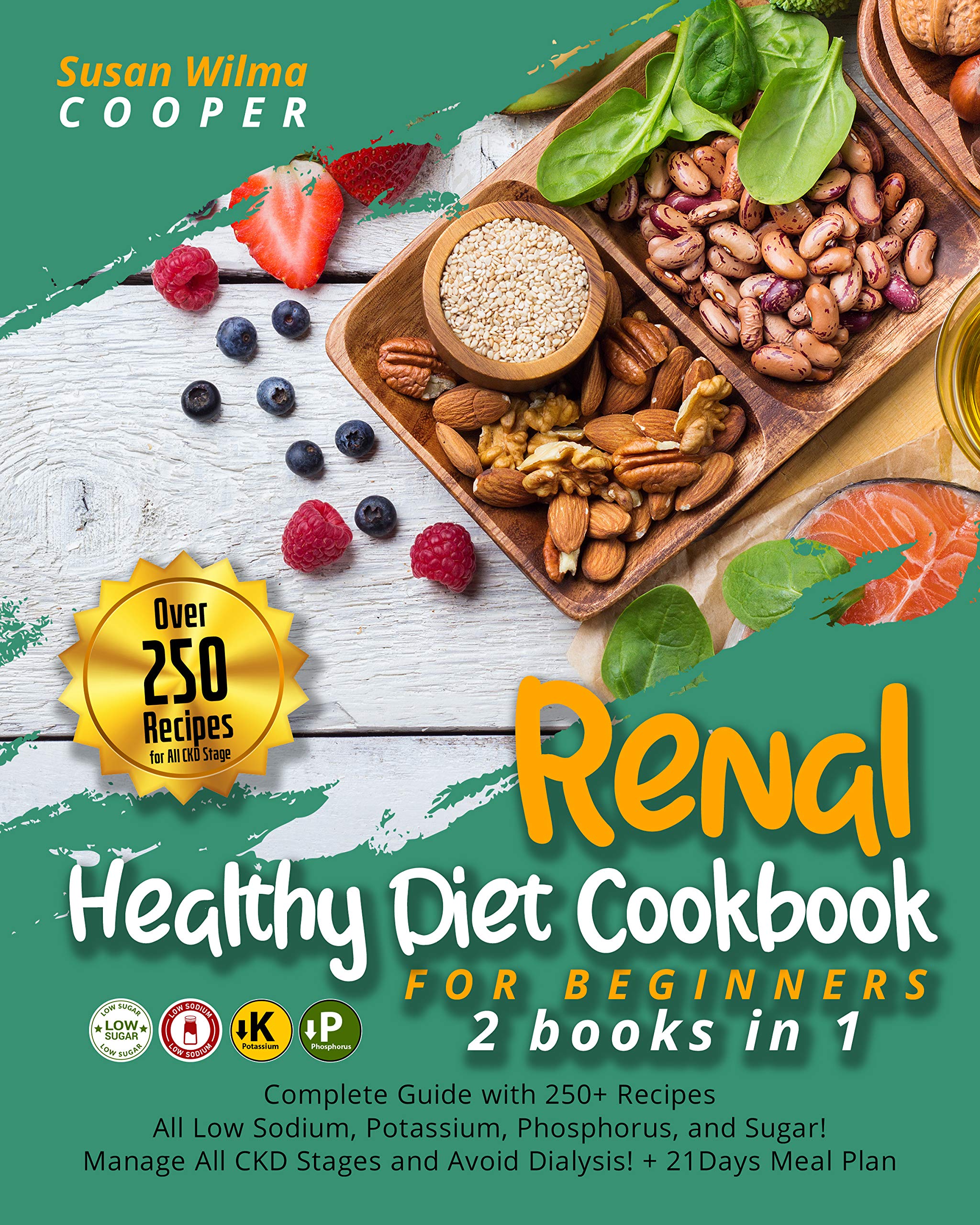 Renal Diet Cookbook: 365+Days of Kidney-Friendly Mouthwatering Recipes ...