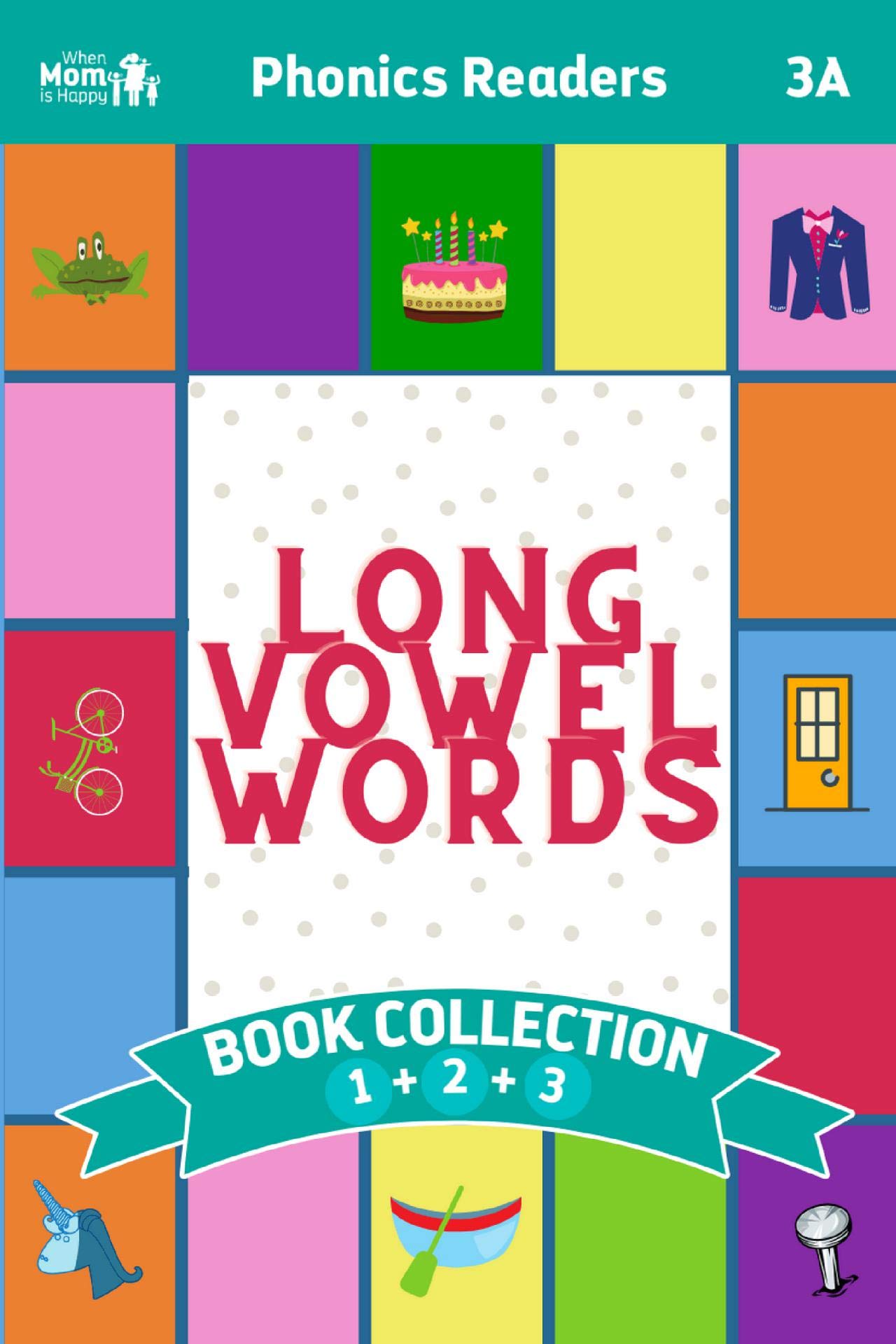 Long Vowel Words : Phonics Readers Book Collection Set of 3 books by ...