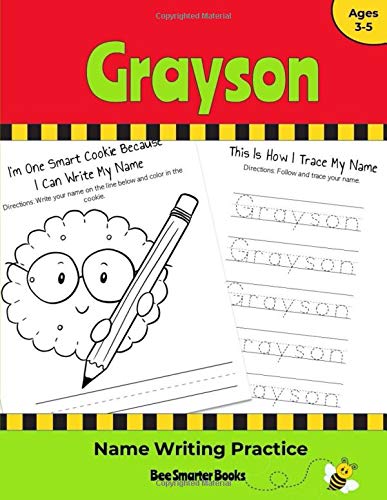 Grayson Name Writing Practice: Personalized Name Writing Activities for ...