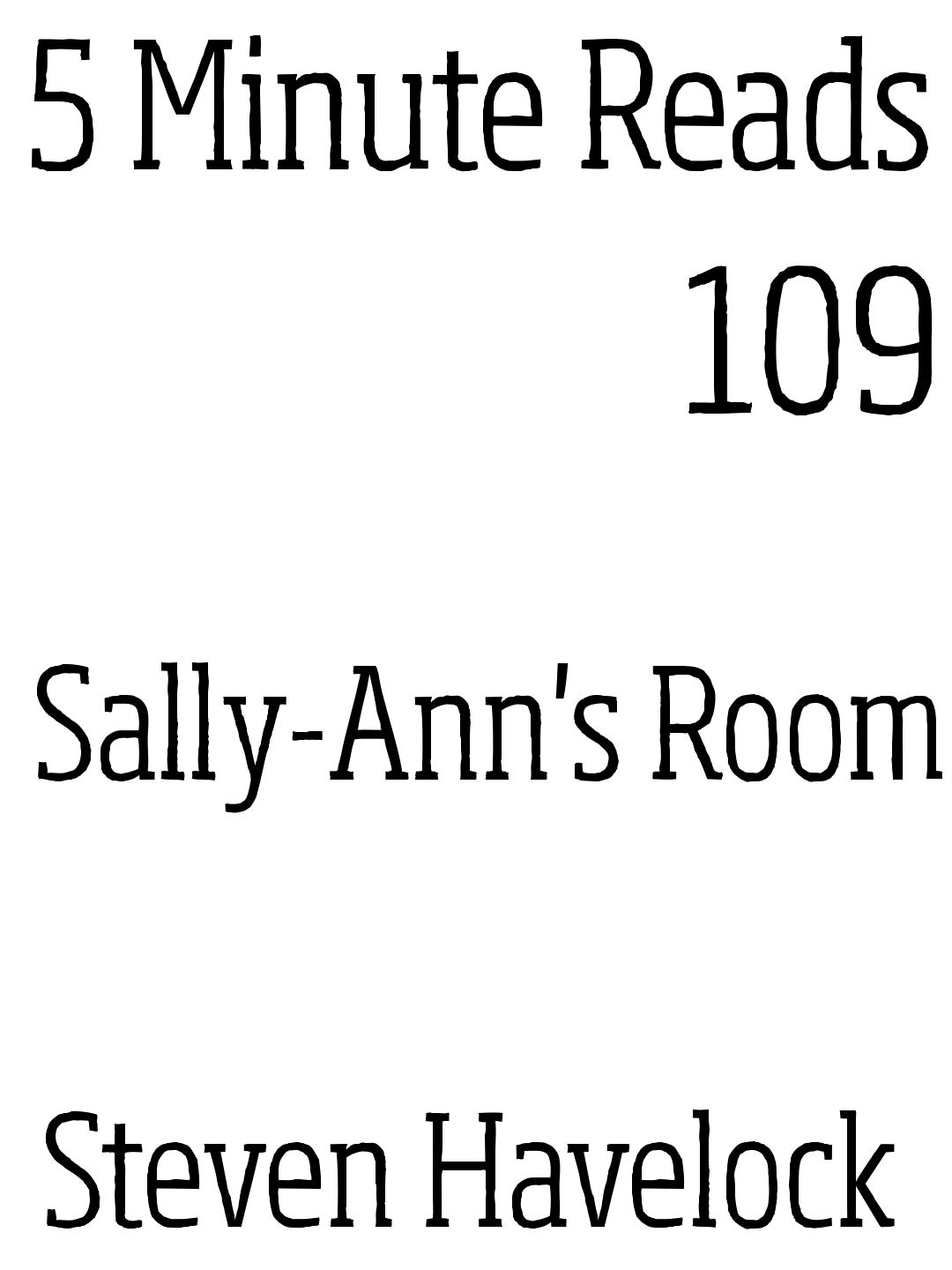 Sally-Ann's Room (5 minute reads Book 109) by Steven Havelock | Goodreads