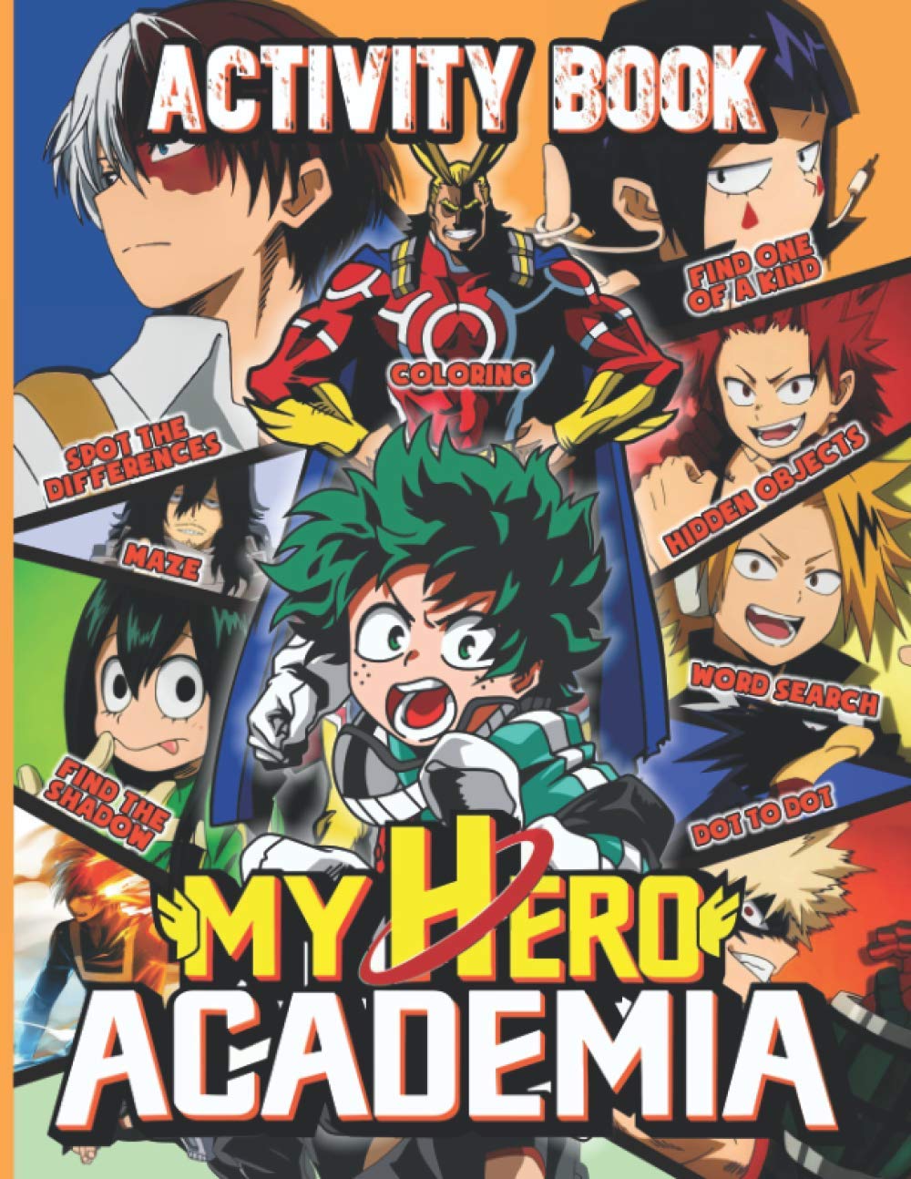 My Hero Academia Activity Book: Color Wonder Hidden Objects, Coloring ...