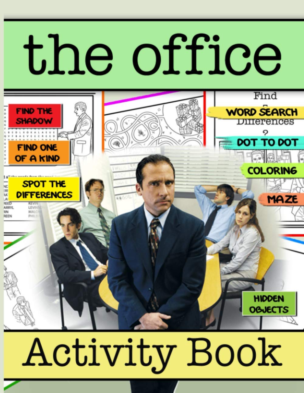 The Office Activity Book: Premium One Of A Kind, Find Shadow, Word ...