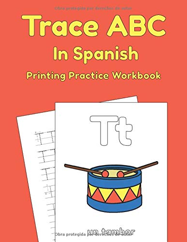 Trace ABC In Spanish: Printing Practice Workbook: Traceable Alphabet ...