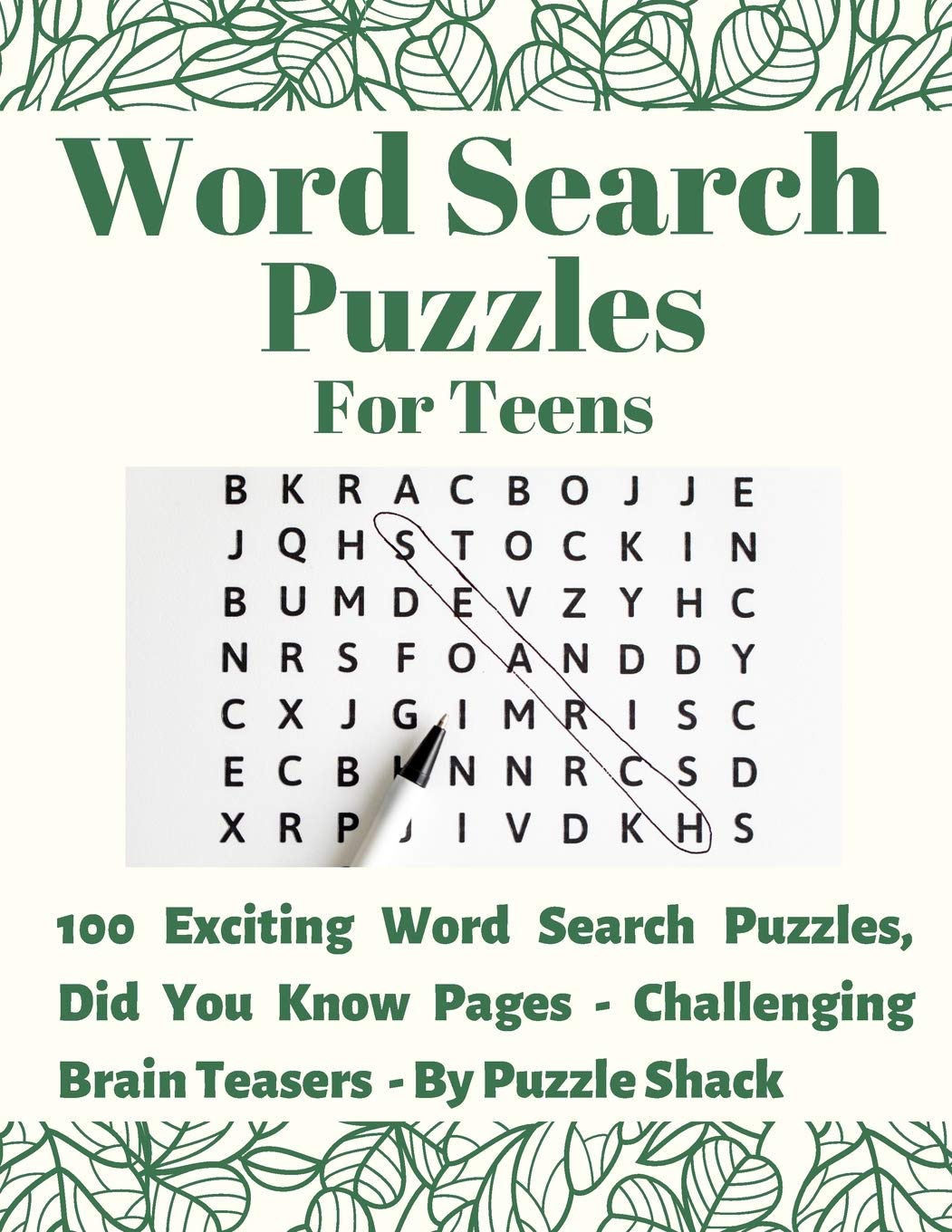 Word Search Puzzles for Teens: 100 Exciting Word Search Puzzles, Did ...
