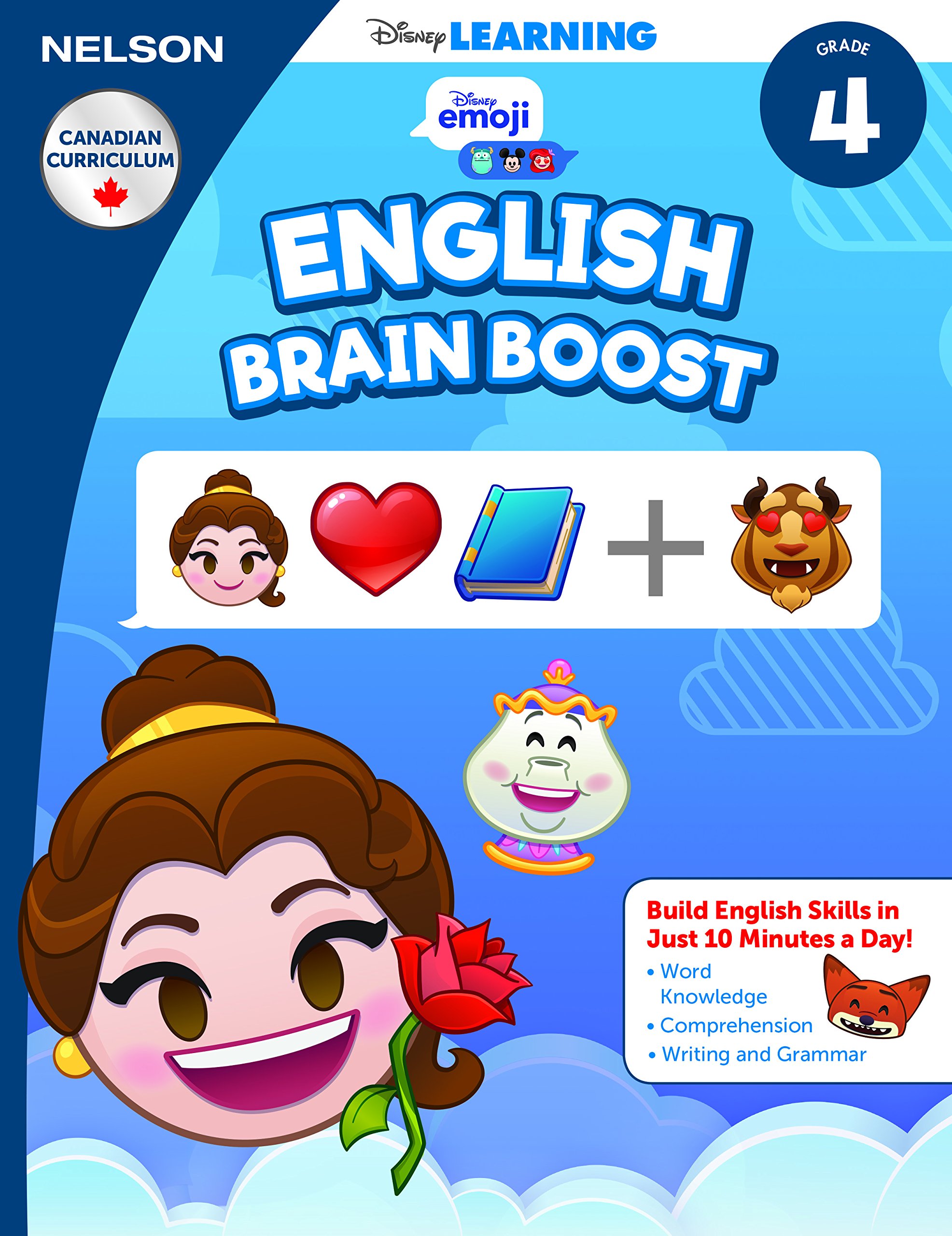 Disney Learning English Brain Boost Grade 4 Skills Workbook by Nelson ...