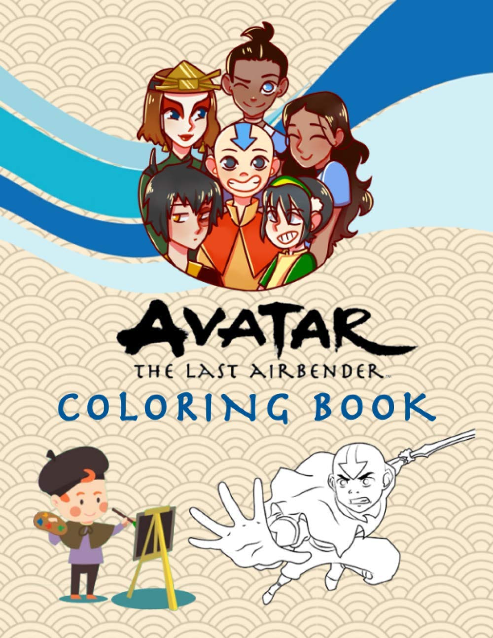 Avatar The Last Airbender Coloring Book: 40+ Beautiful illustration of ...