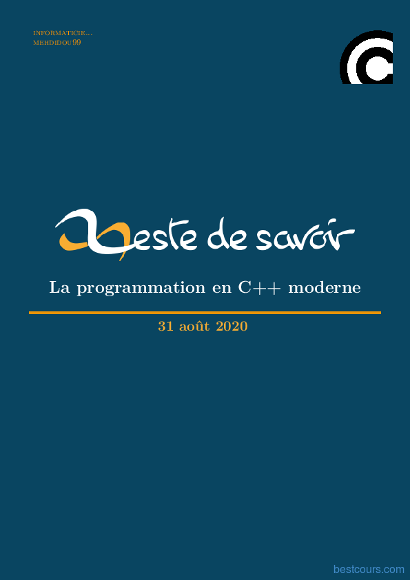 La Programmation En C Moderne By Mehdidou99 Goodreads
