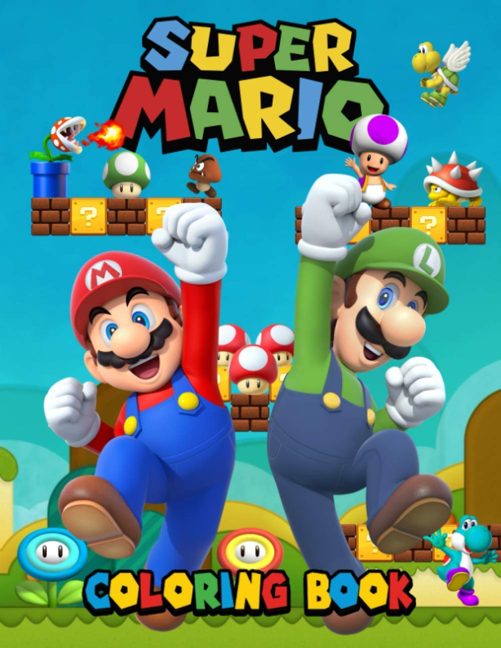 Super Mario Coloring Book: Perfect JUMBO Coloring Book by LiS Books ...