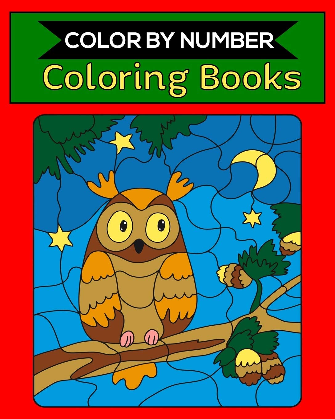 Color By Number Coloring Books: 50 Unique Color By Number Design for ...
